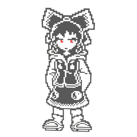 由三重深井冰创建的Reimu Hakurei博丽灵梦